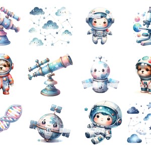 Outer Space PNG Galaxy Clipart Astronaut Clipart Space Birthday PNG ...