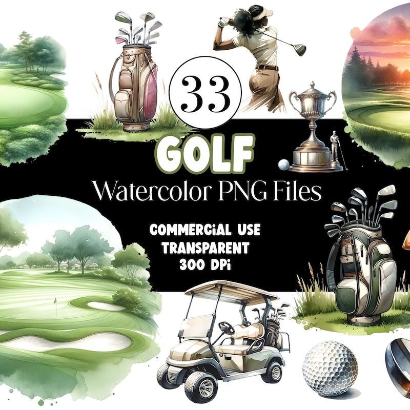Golf Background Graphics - Etsy