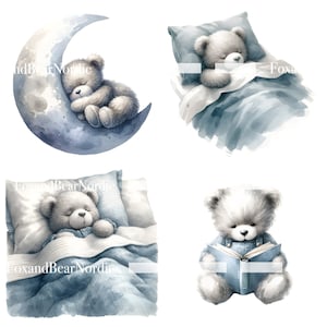 Watercolor Teddy Bear Clipart Cute Teddy Bear Clip Art Teddy Bear PNG ...