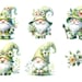 Watercolor Spring Gnome Clipart Pastel Gnome PNG Garden Gnome Clip Art ...