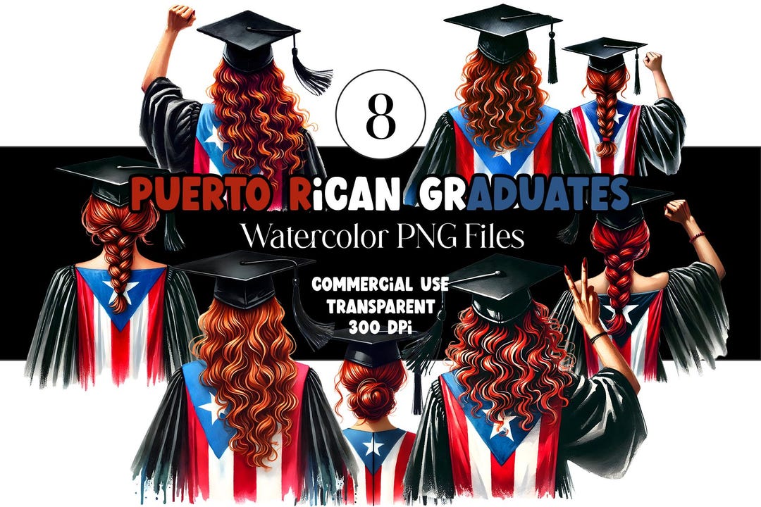 Puerto Rican Graduation PNG Graduation Clipart Graduation Girl PNG ...