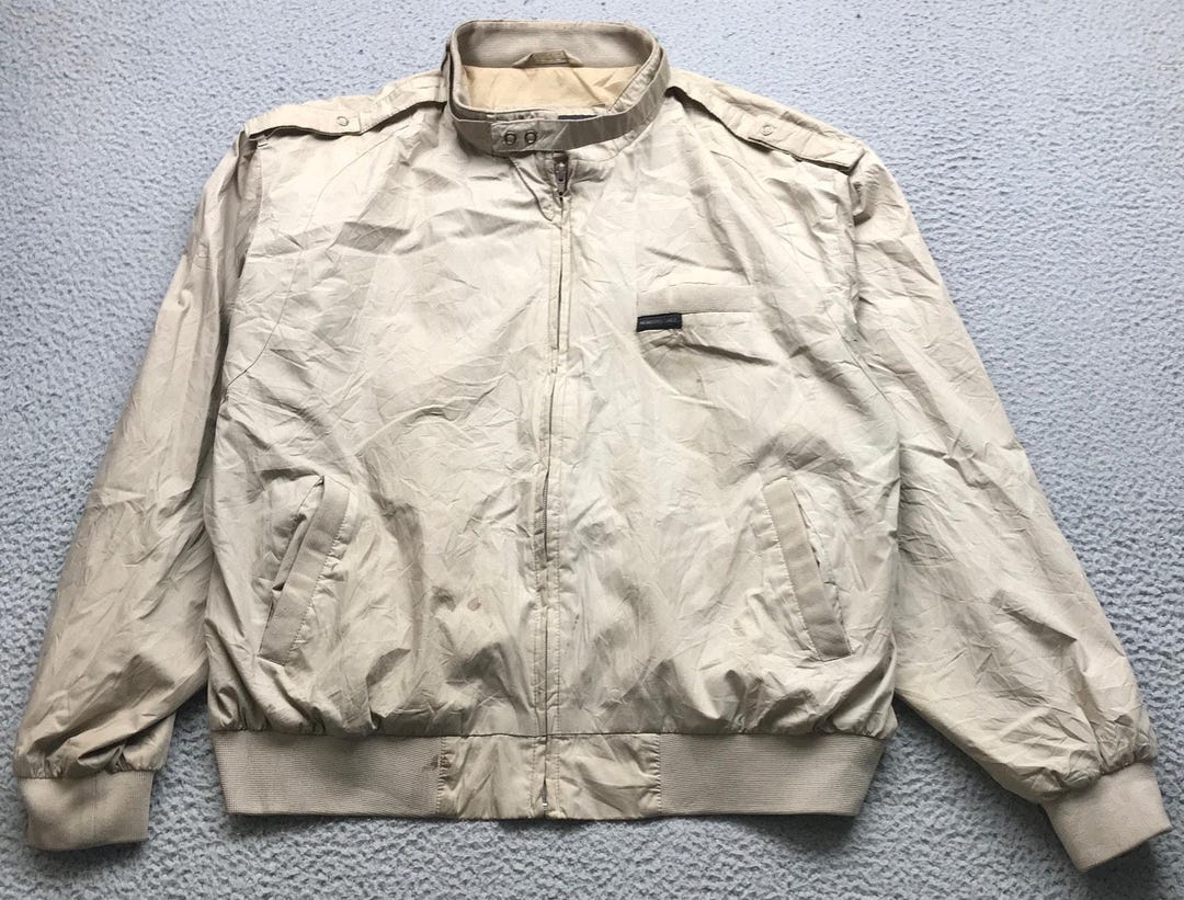 Vintage Members Only Bomber Jacket Men's XL Long Sleeve Full Zip Pocket ...