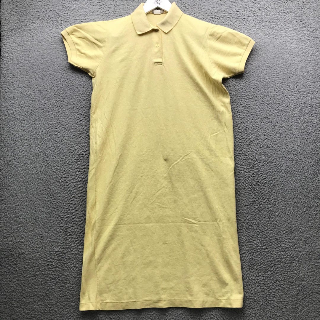 Vintage LL Bean Double L Polo Shirt Dress Women's Medium M Short Sleeve ...
