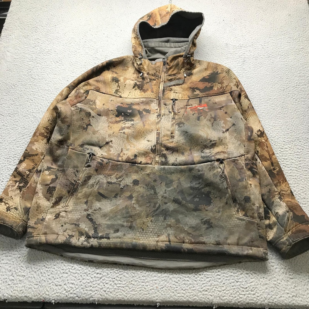 Sitka Dakota Windstopper Fleece 1/2 Zip Pullover Jacket Hoody Men XL ...
