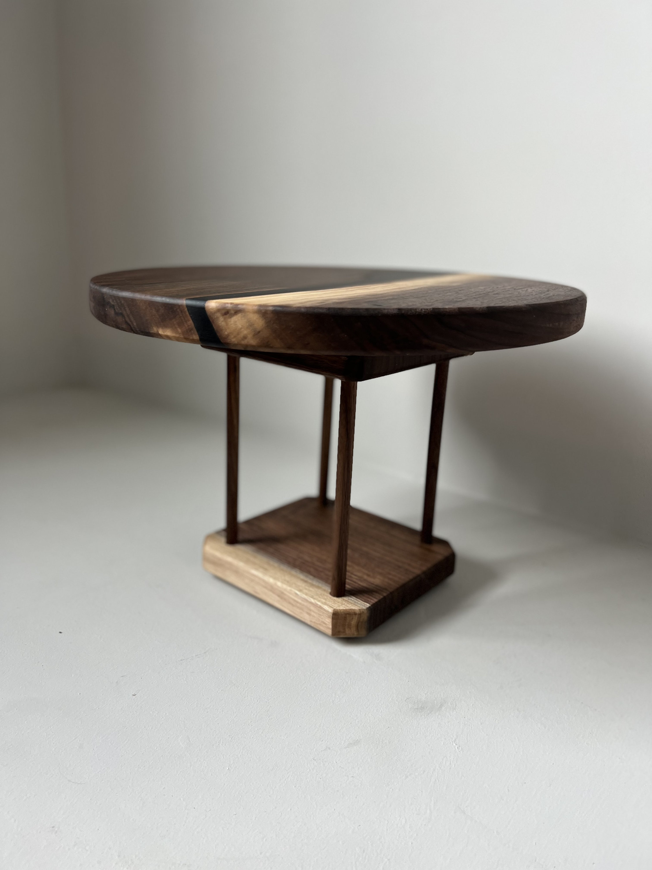 Pizza Riser Food Display Epoxy River and Walnut - Etsy