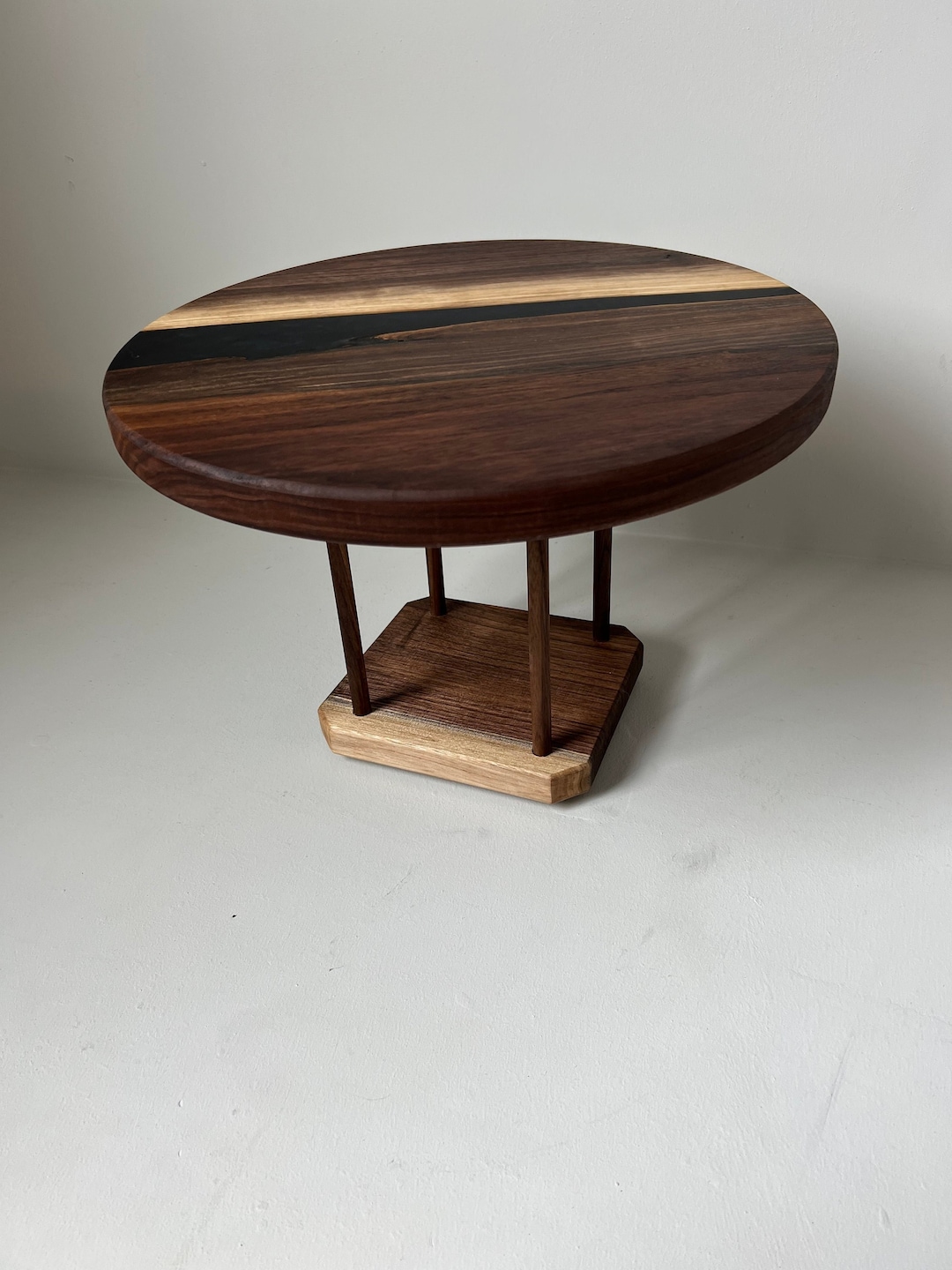 Pizza Riser Food Display Epoxy River and Walnut - Etsy