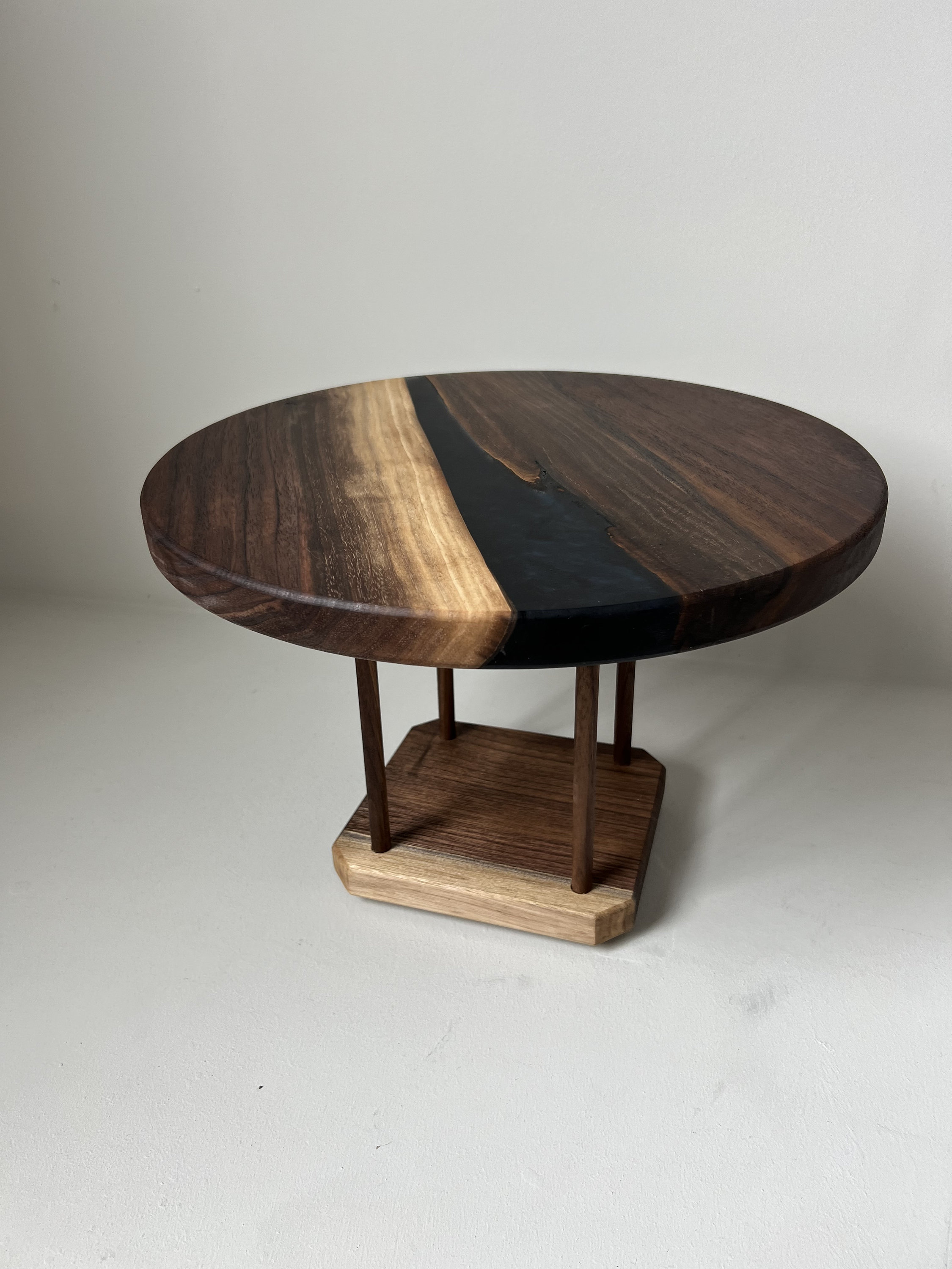 Pizza Riser Food Display Epoxy River and Walnut - Etsy