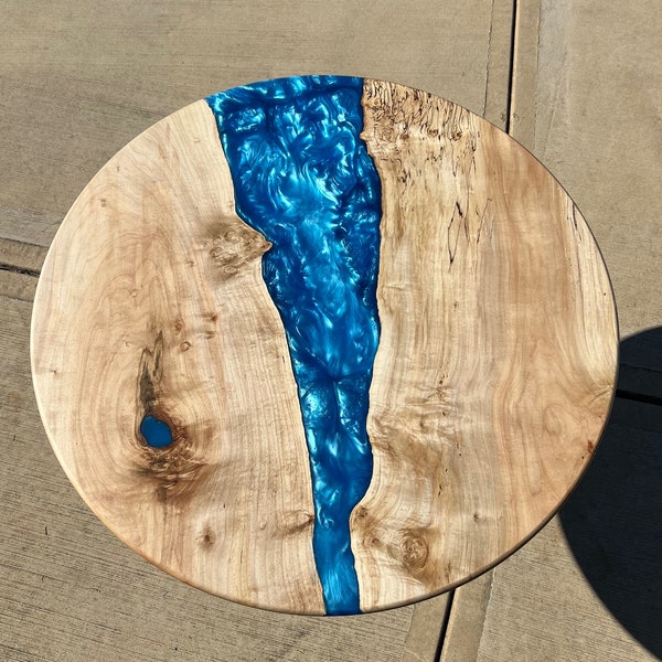 Live Edge Round Dining Table - Etsy