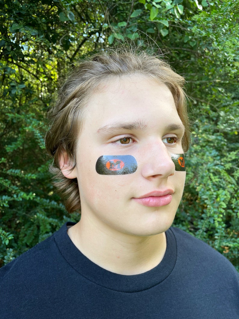 Custom Eye Black Temporary Tattoos Your Mascot Your Team - Etsy