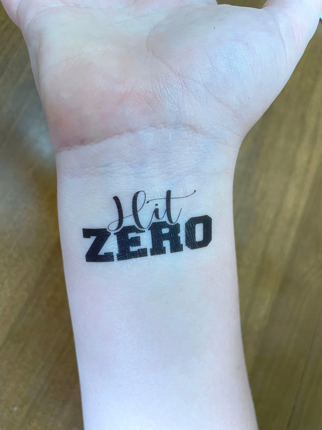 Hit Zero, Cheer, Spirit Tattoos, Temporary Tats - Etsy