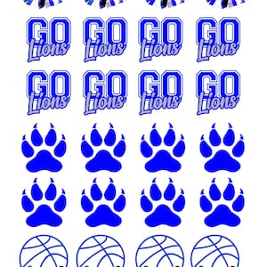 Custom School Spirit Tattoos, Temporary Tats, Your Mascot, Your Team - Etsy