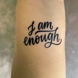 Affirmation Tattoos, Temporary Tattoos, Self Love, Mental Health - Etsy