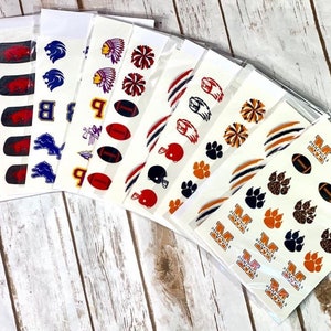 Custom School Spirit Tattoos Temporary Tatsyour Mascot Your - Etsy