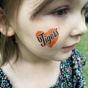 Tigers Heart Tattoos, Choose Your Colors, Spirit Tattoos, Cheer Tattoos ...