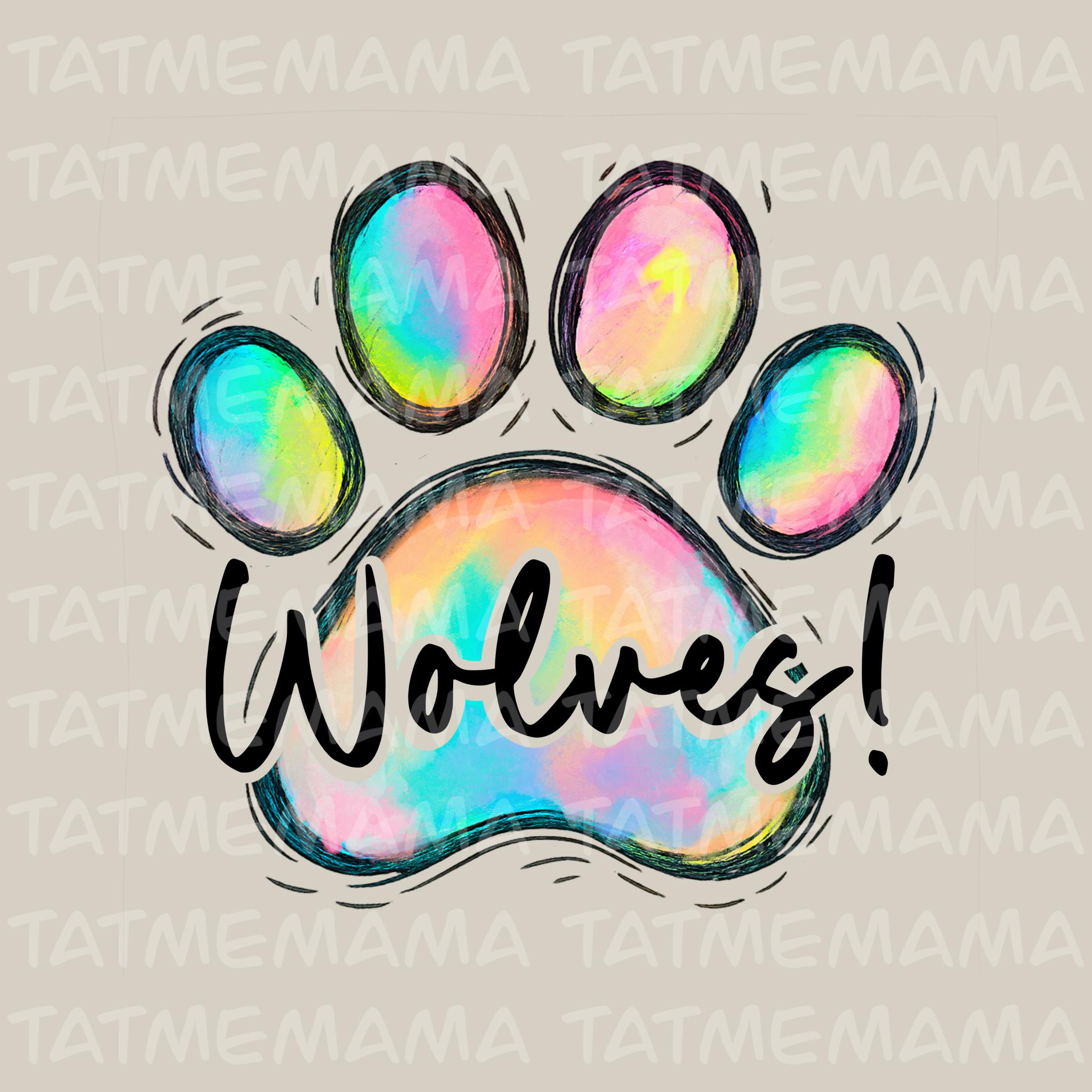 Wolves PNG, Paw Print, Digital Download, Spirit Design, Trending PNG - Etsy