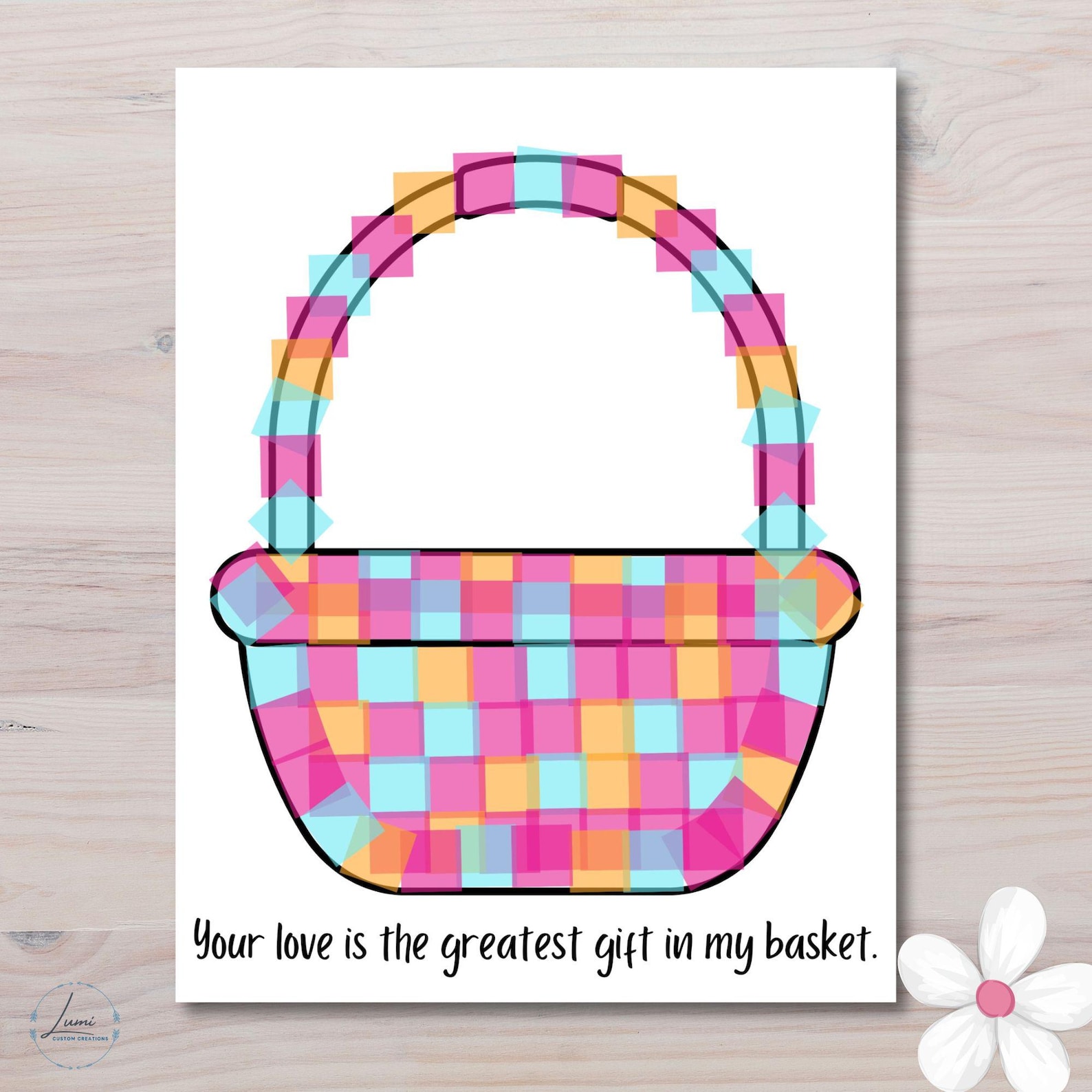 Love is the Greatest Gift Basket Craft Activity Download, Daycare ...