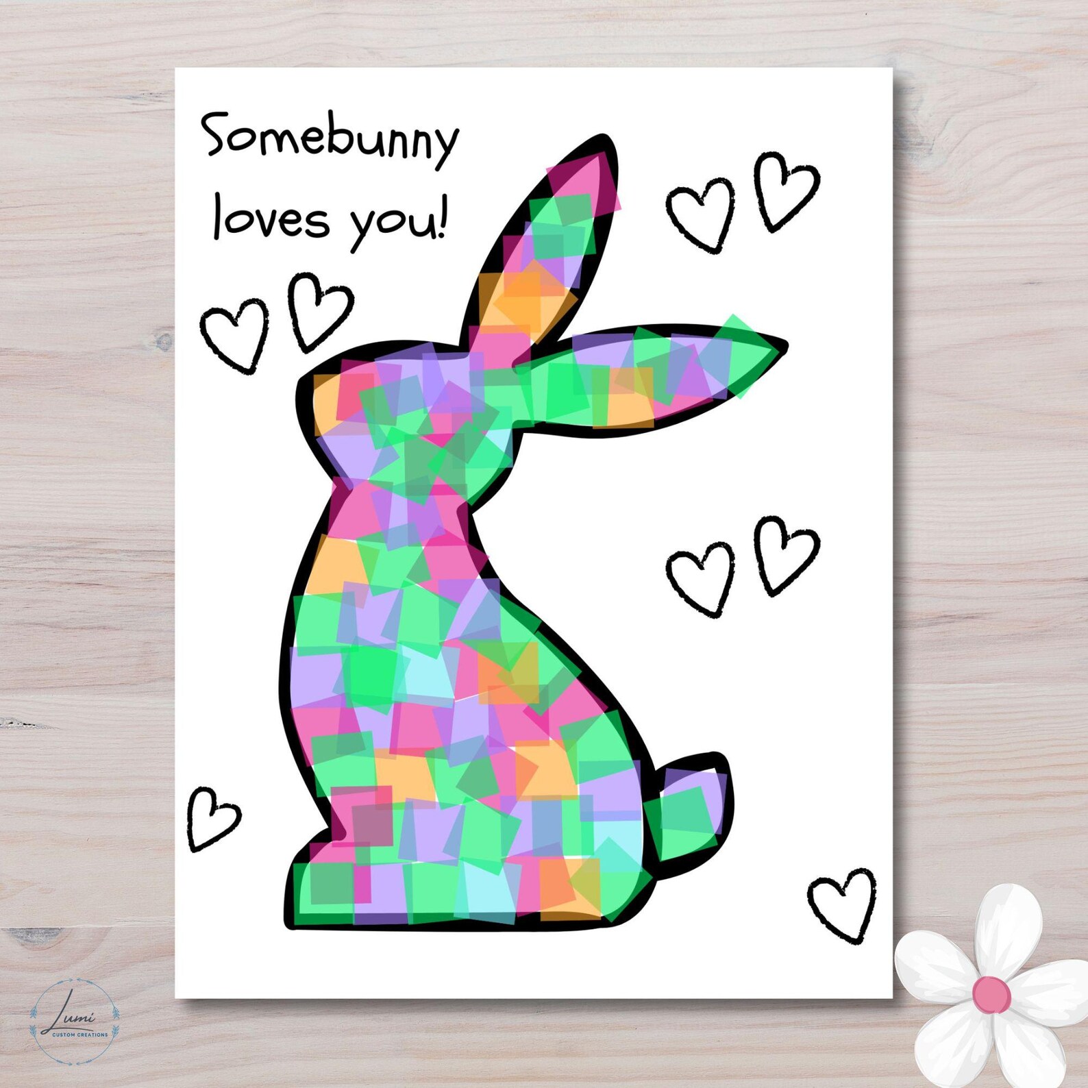 Somebunny Loves You Paper Craft Activity Download, Daycare Church ...