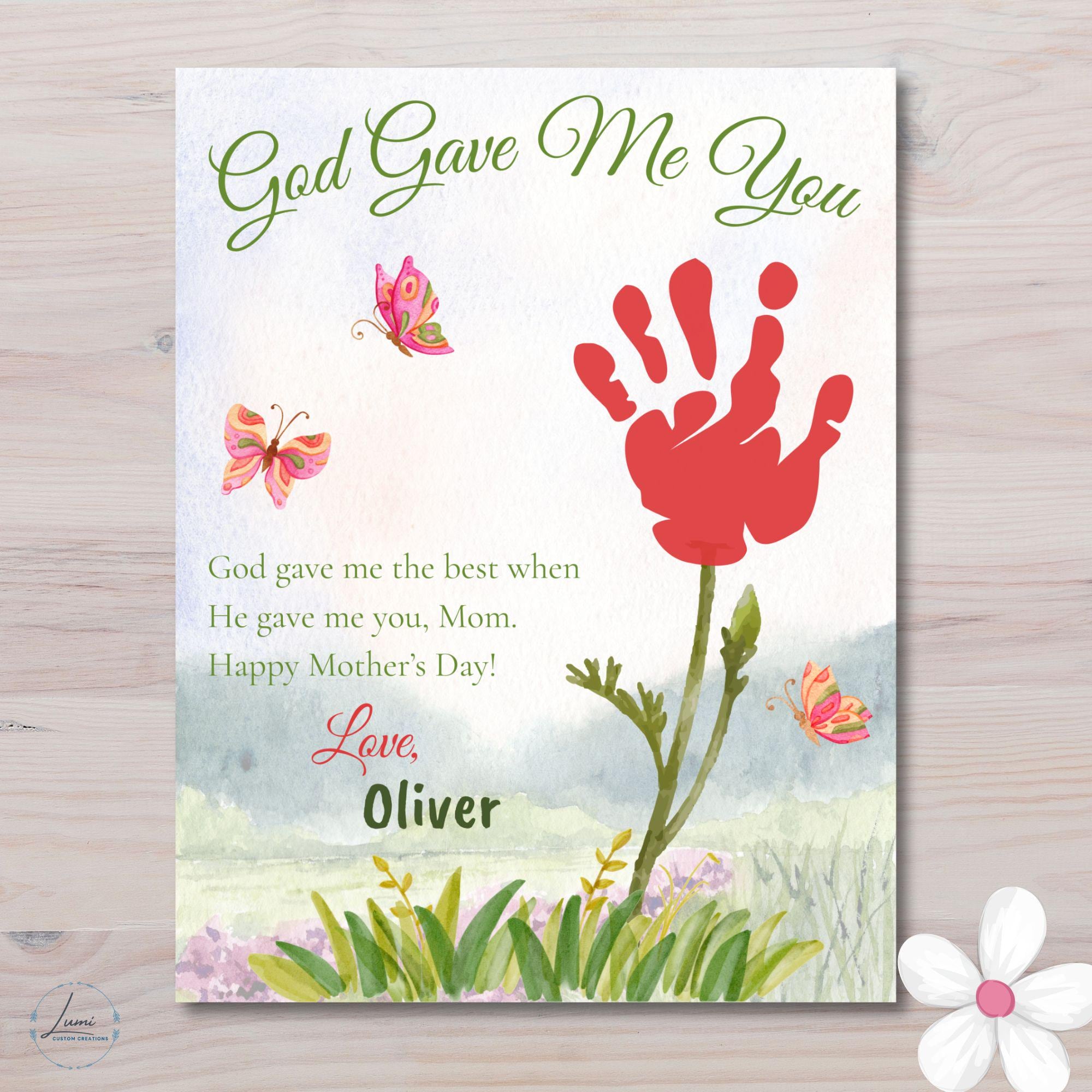 Mother's Day Baby Toddler Children Handprint Footprint Art Christian ...