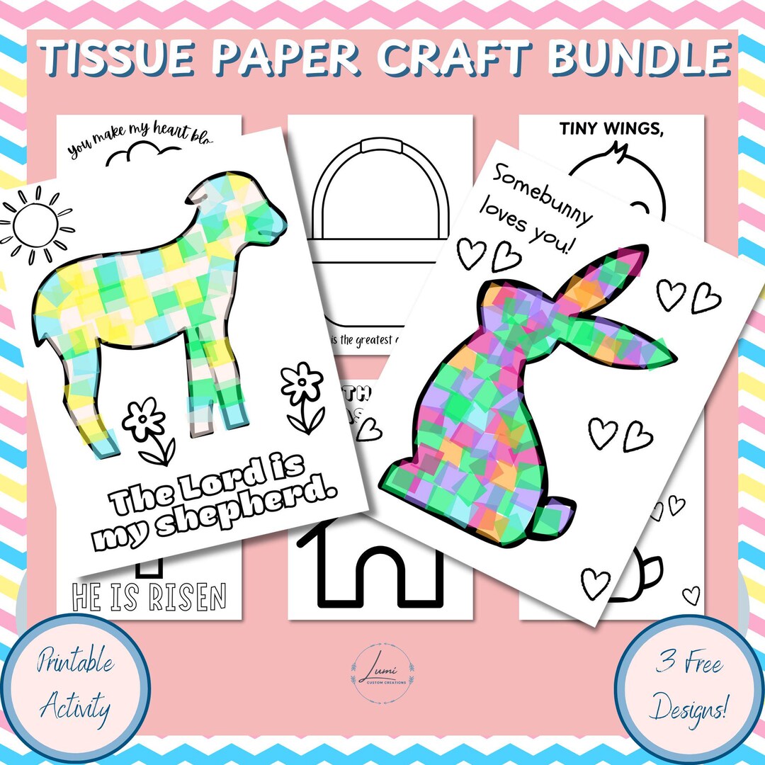 Easter Paper Craft Activity Template Printable Bundle Download, Daycare ...