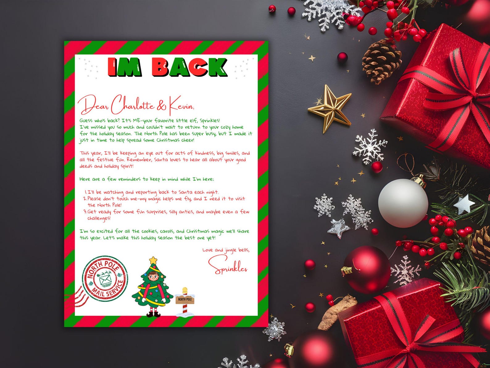 Editable Christmas Elf Arrival & Departure Letters | Elf Letters ...