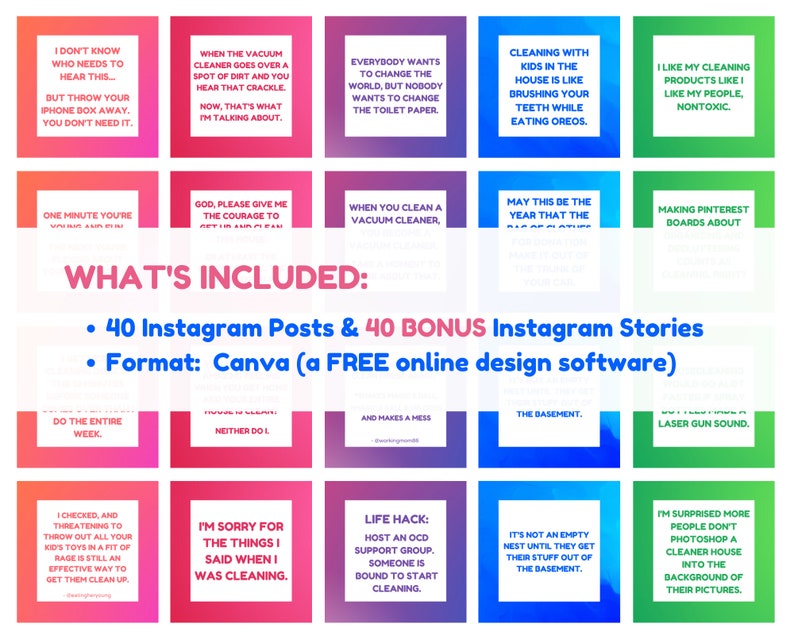 Funny Cleaning Captions for Instagram Posts for Cleaning Blog, Cleaning ...