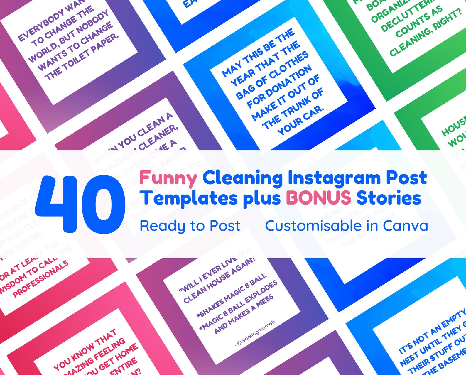 Funny Cleaning Captions for Instagram Posts for Cleaning Blog, Cleaning ...