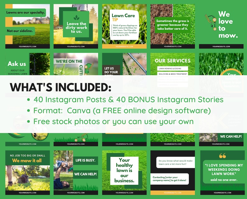 Landscaping Business, Lawn Mowing Instagram Posts, Landscaping ...