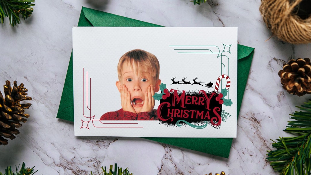 Home Alone Christmas Card Home Alone Card Funny Xmas Card - Etsy