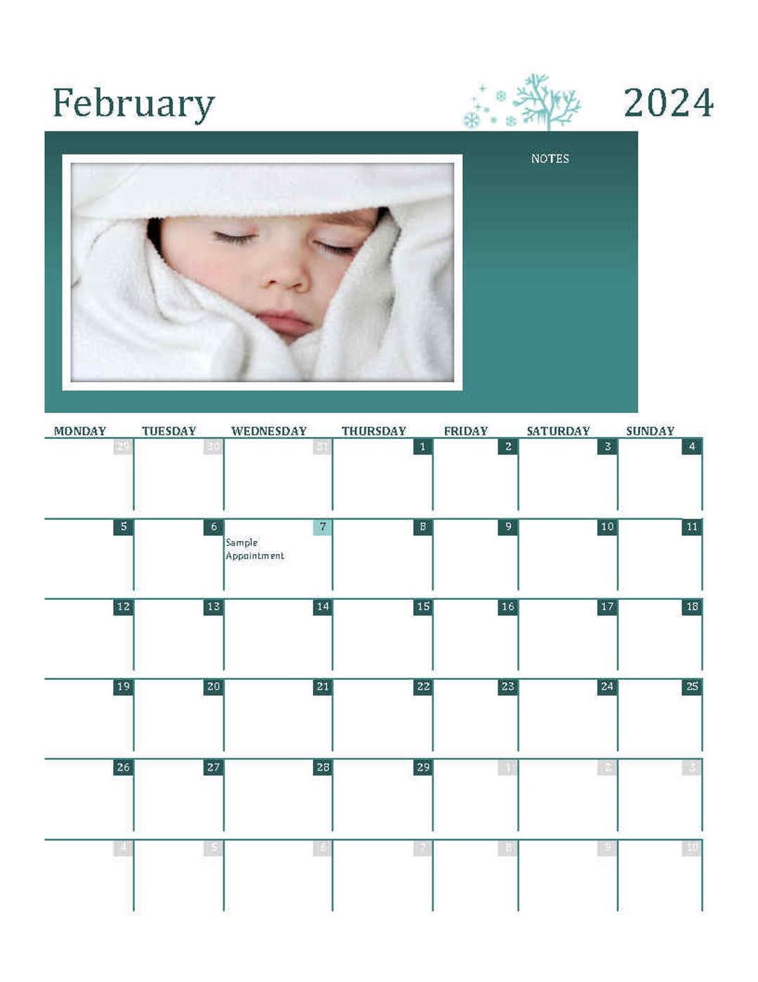 Customizable Calendar for Every Year! - Etsy