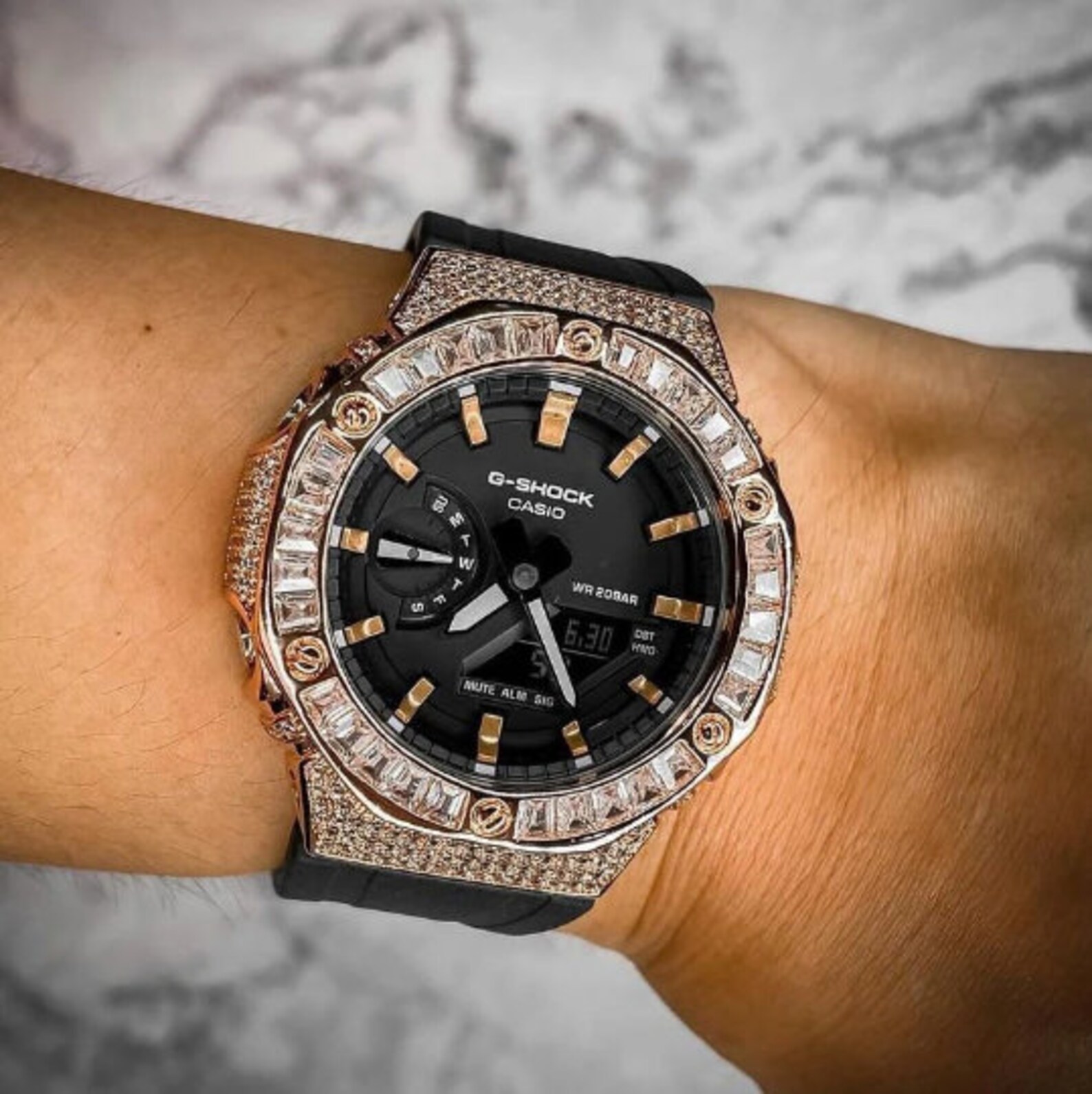 Casioak Mini 18ct Solid Gold With Diamonds AP Royal Oak | Etsy