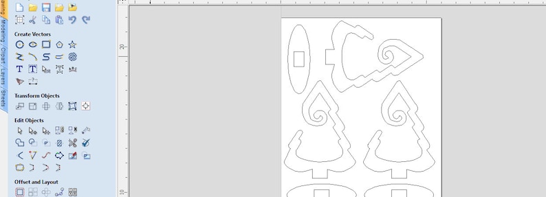 CNC Files: Christmas Trees With Ornament - Etsy