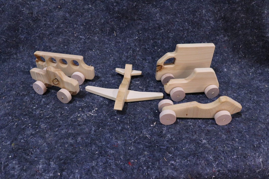 CNC Files: Retro Cars, Trucks and Plane Wooden Toys - Etsy