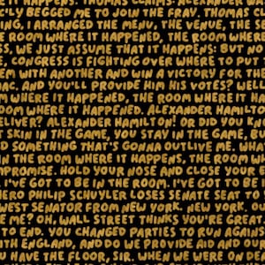 Hamilton - Handwritten Script Poster - Etsy