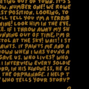 Hamilton - Handwritten Script Poster - Etsy