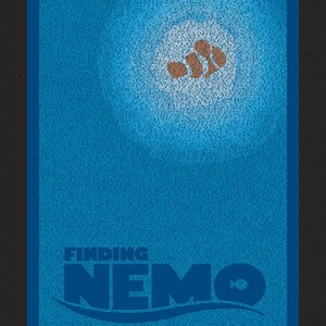Finding Nemo - Handwritten Script Poster - Etsy