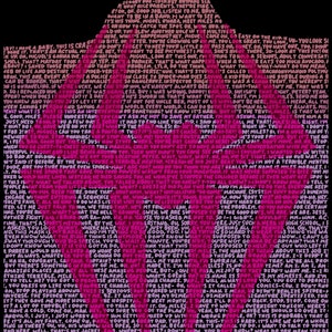 Across the Spider-verse - Handwritten Script Poster - Etsy