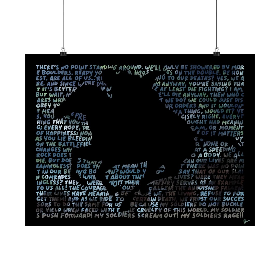 Attack on Titan - Handwritten Script Poster - Etsy
