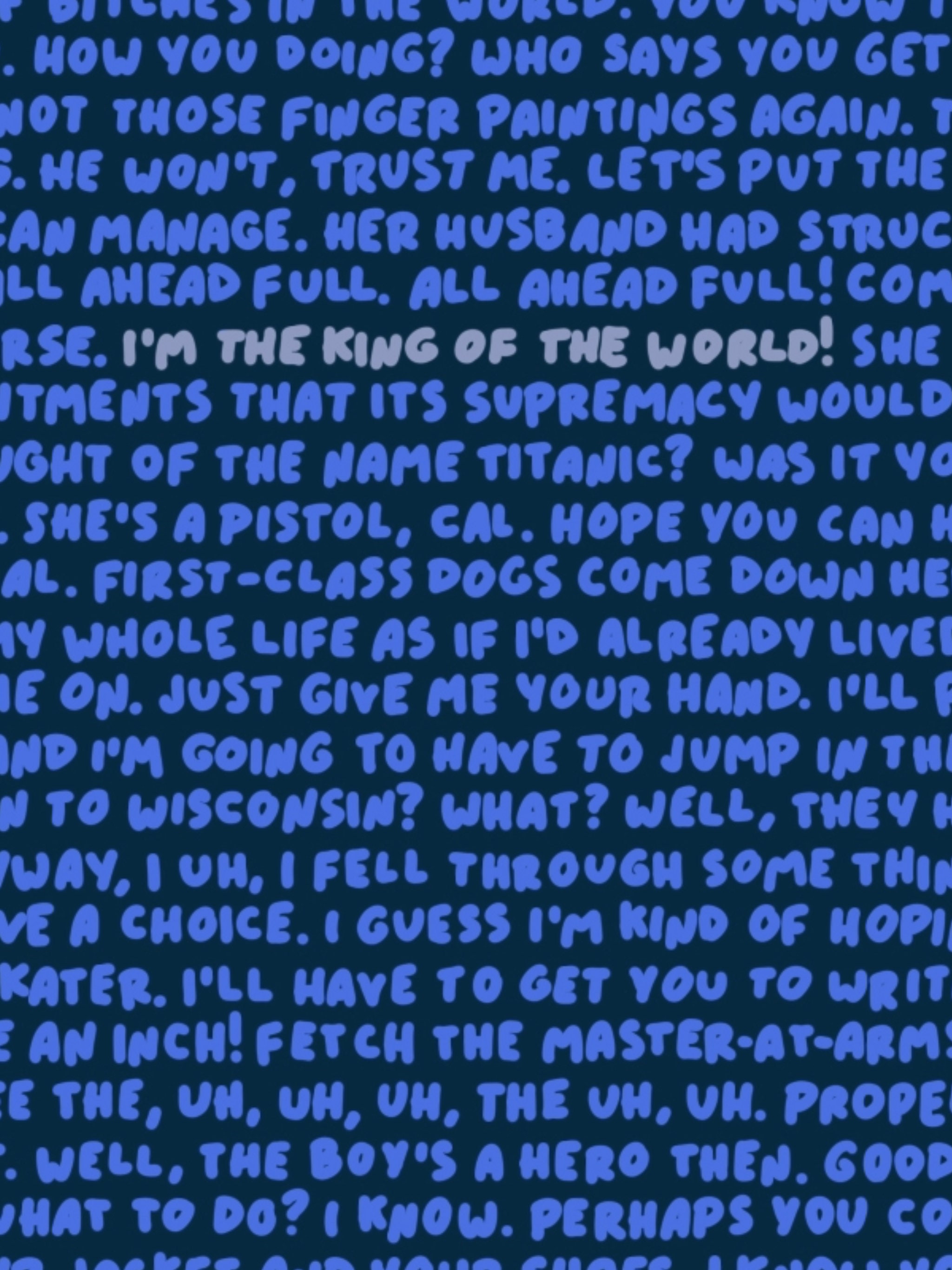 Titanic Handwritten Movie Script Poster - Etsy