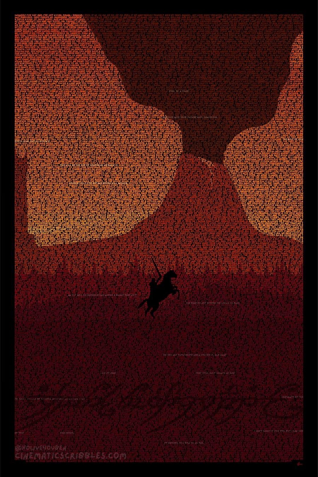Return of the King - Handwritten Script Poster - Etsy