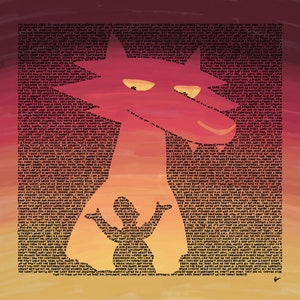 Space Coyote (the Simpsons) - Handwritten Script Poster - Etsy