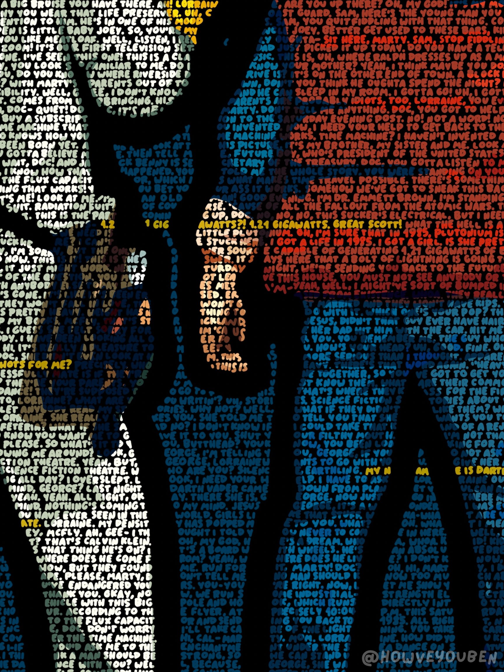 Back to the Future Handwritten Script Poster - Etsy