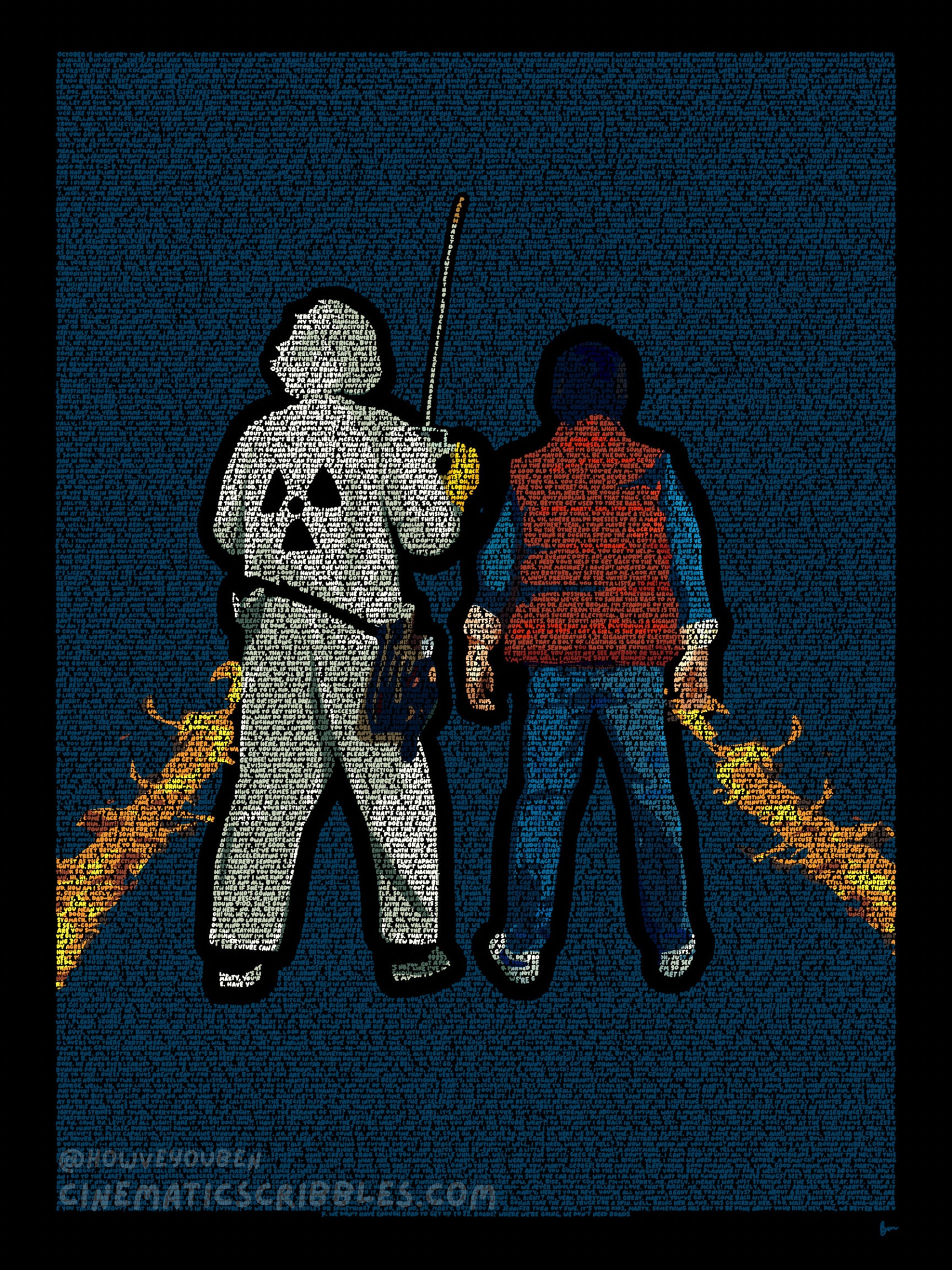 Back to the Future Handwritten Script Poster - Etsy