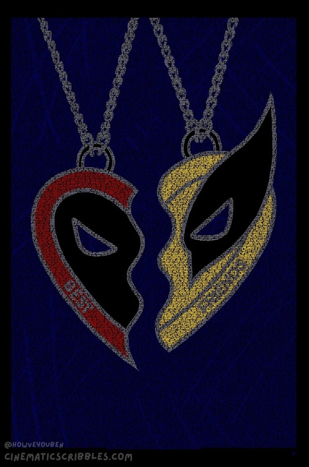Deadpool & Wolverine - Handwritten Script Poster - Etsy