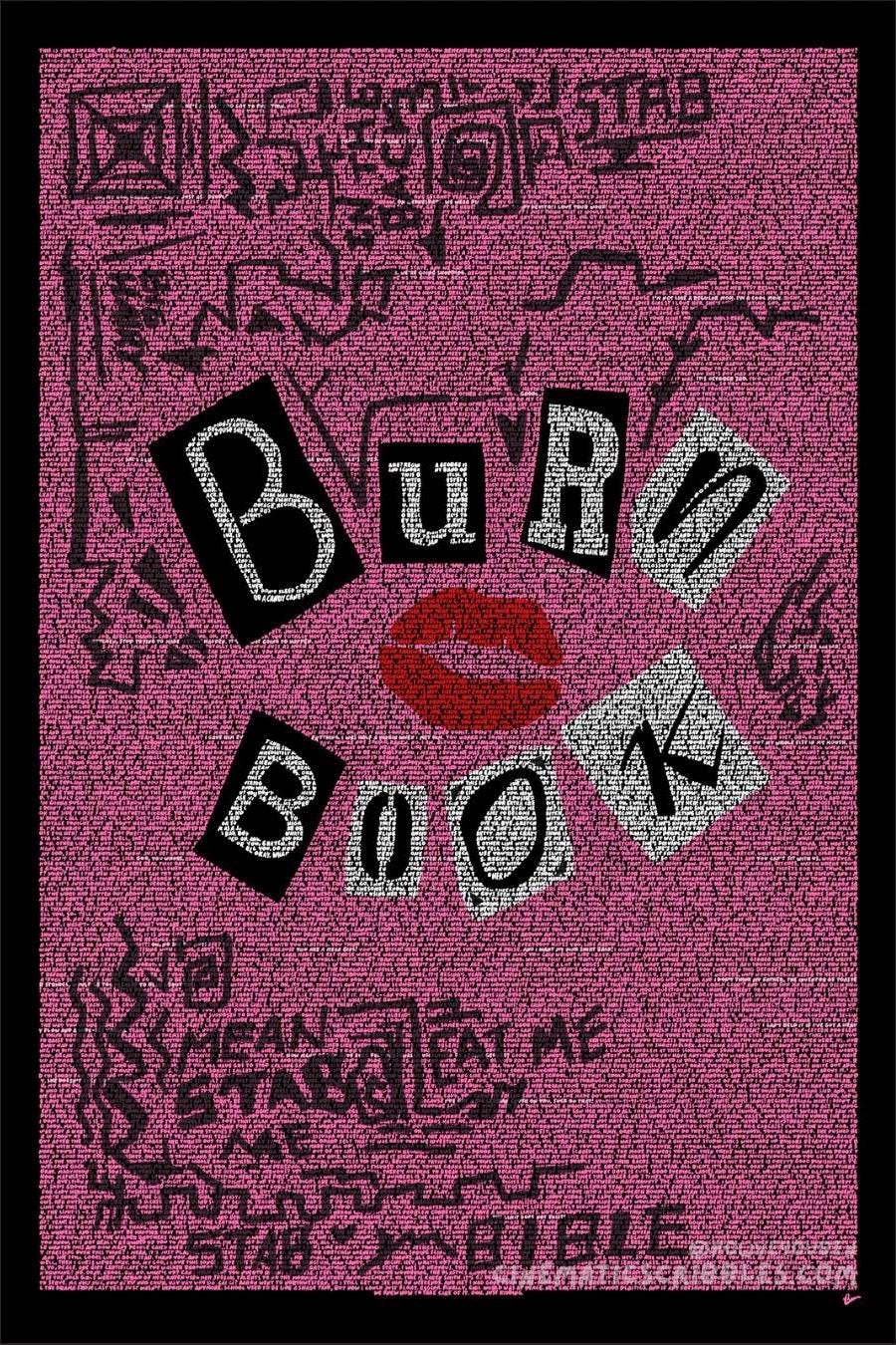 Mean Girls (2004) - Handwritten Script Poster - Etsy