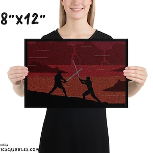 Revenge of the Sith - Handwritten Script Poster - Etsy