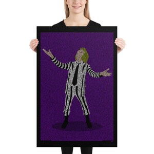 Beetlejuice - Handwritten Script Poster - Etsy