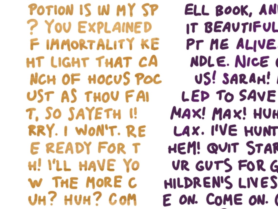 Hocus Pocus Handwritten Disney Movie Script Poster - Etsy