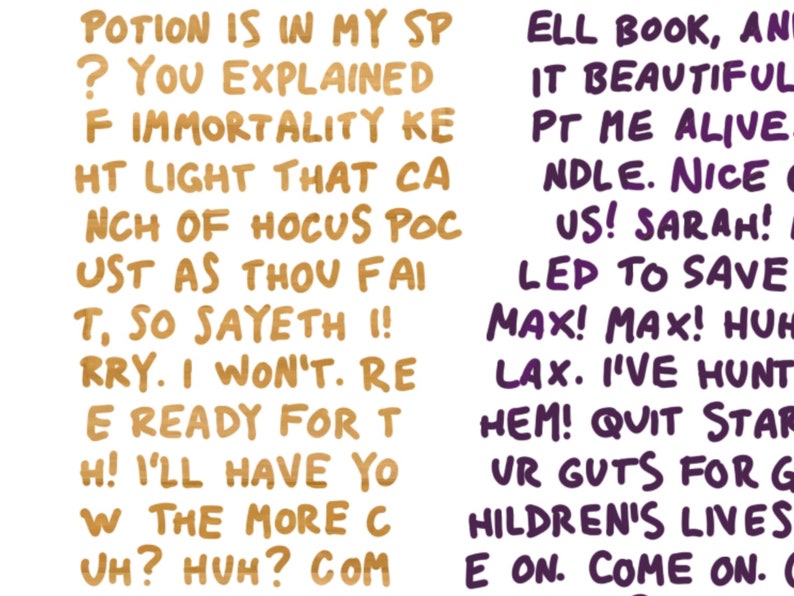 Hocus Pocus Handwritten Disney Movie Script Poster - Etsy