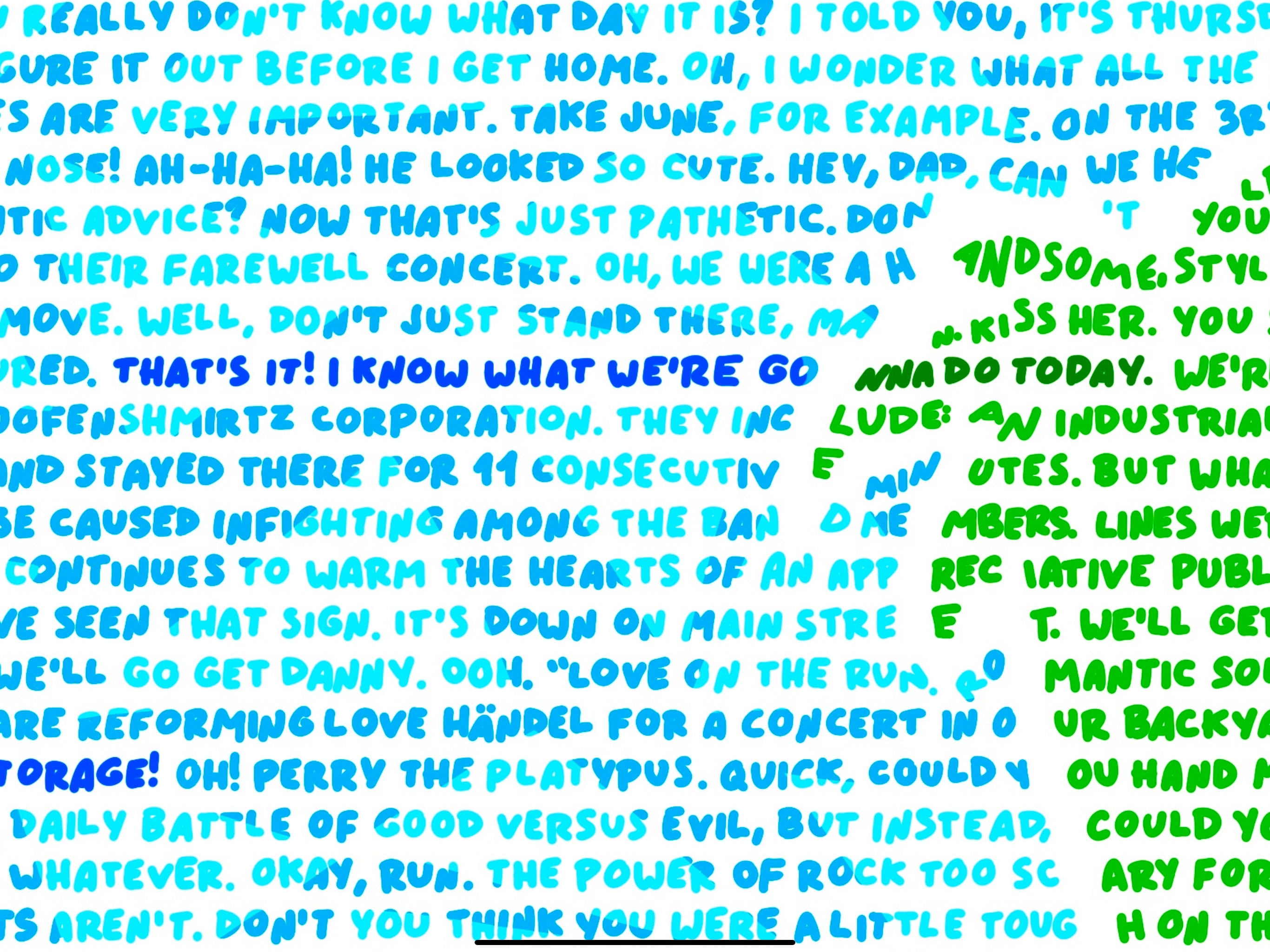 Phineas and Ferb - Handwritten Script Poster (“dude, We’re Getting the ...