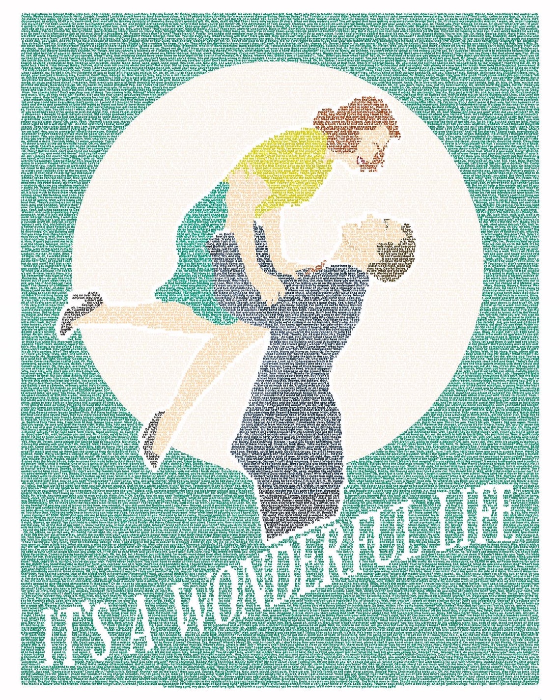 It’s a Wonderful Life - Handwritten Script Poster - Etsy